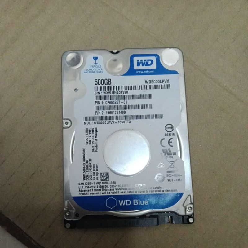 Jual HARDISK INTERNAL 500GB WD BLUE ISI WINDOWS 10 | Shopee Indonesia