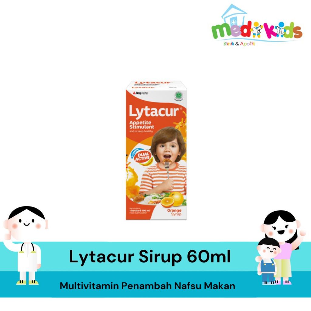 Jual Lytacur Syrup 60 ml - Sirup Penambah Napsu Makan Anak Rasa Jeruk ...