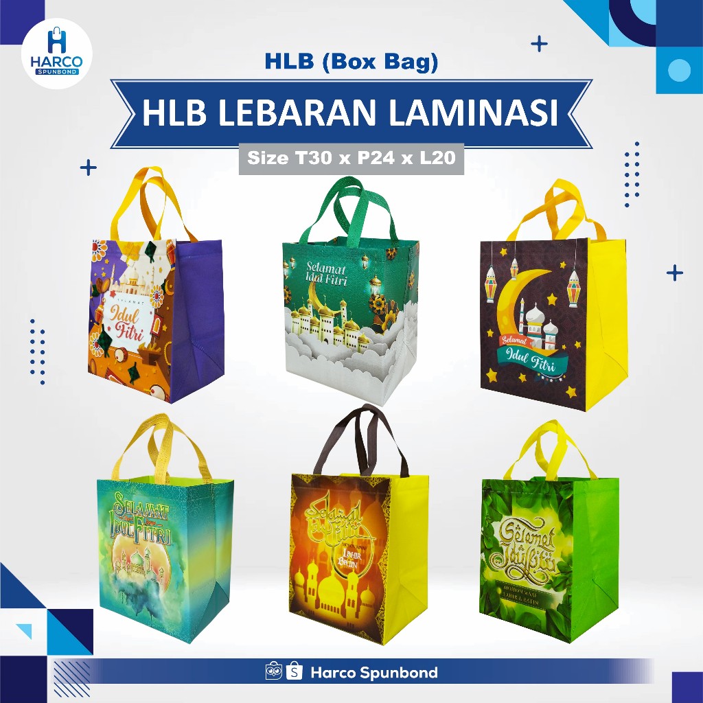 Jual Tas Parcel Lebaran Laminasi | Tas Hampers Idul Fitri | Goodie Bag ...