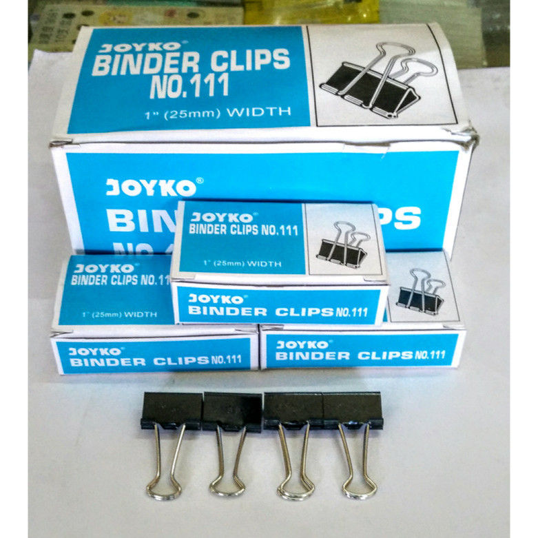 Jual BINDER CLIP NO. 111 HARGA 1 PACK (12 PCS) | Shopee Indonesia