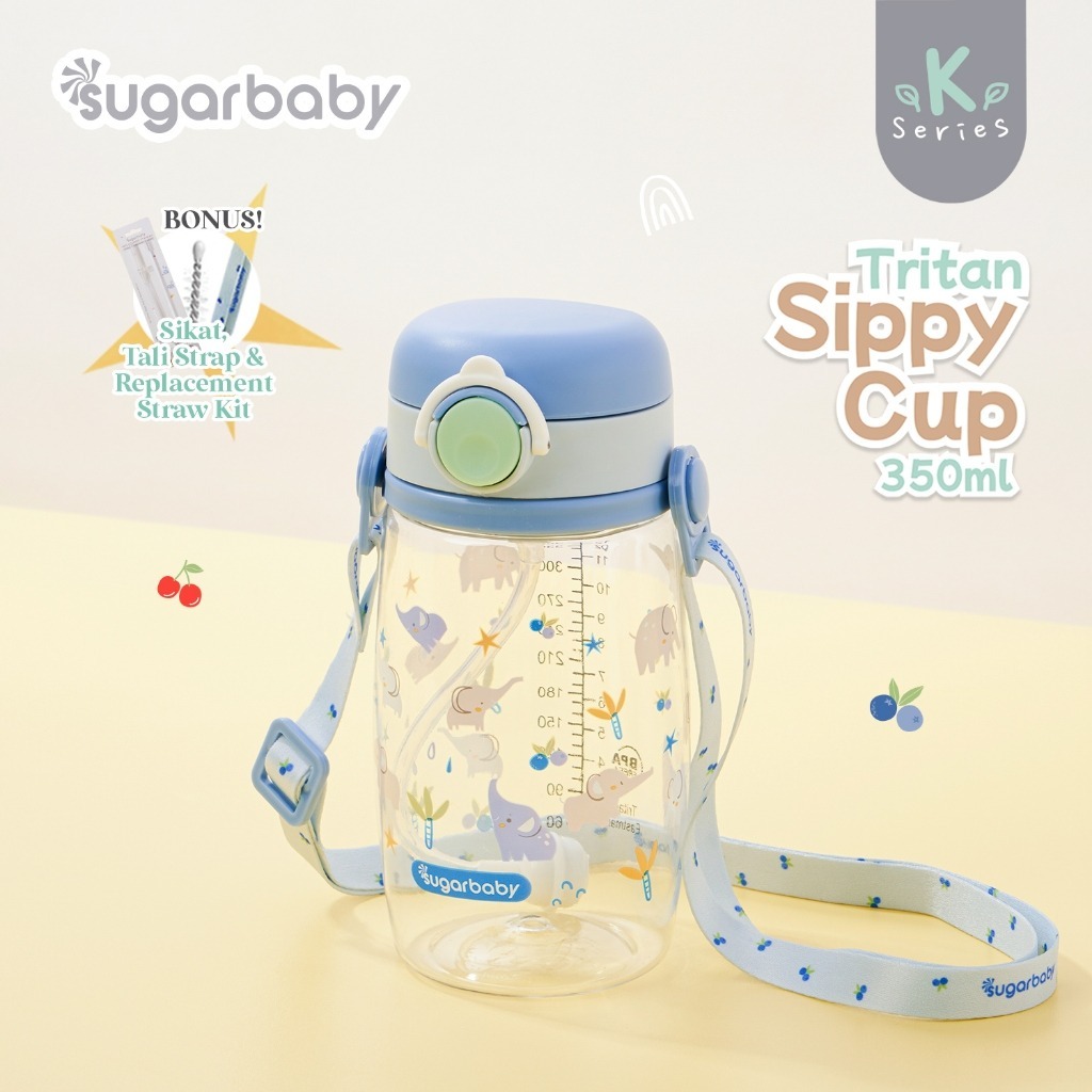Jual Sugar Baby TRITAN Sippy Cup 2in1 320ml ,6month+ Sippy cup spout ...