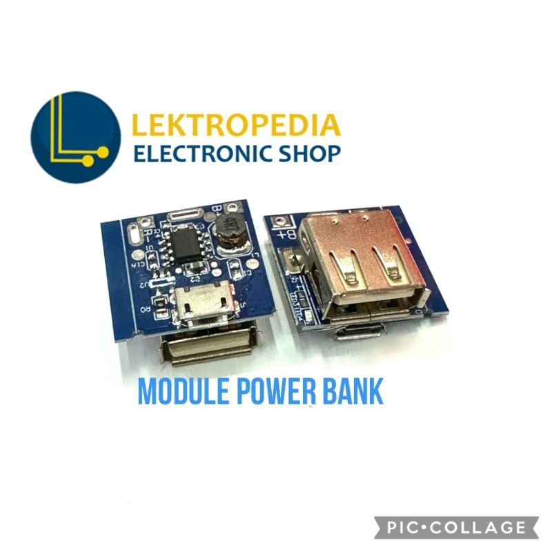 Jual Modul Power Bank 5v 1a protection Step up plus charging kit micro ...