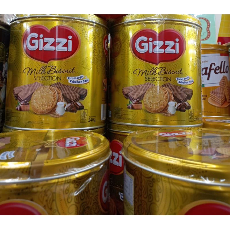 Jual biskuit gizzi 240gr kaleng exp Jan 2026 | Shopee Indonesia