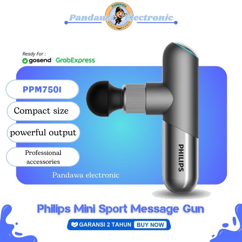 Jual Philips Mini Sport Message Gun PPM7501 Bantal pijat elektrik 10Kg ...