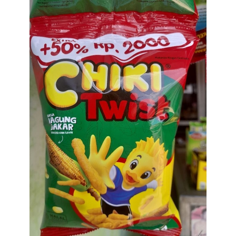 Jual Chiki Twist Jagung Bakar 22,5g SNACK JAJANAN | Shopee Indonesia