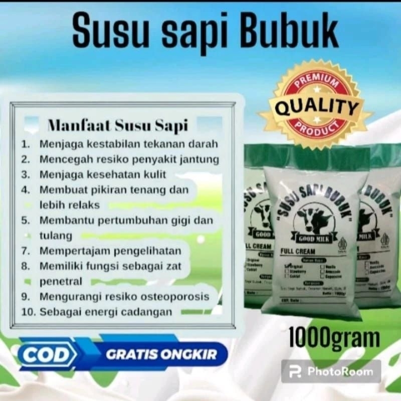 Jual susu sapi bubuk full cream penggemuk badan enak gurih dan bergizi ...