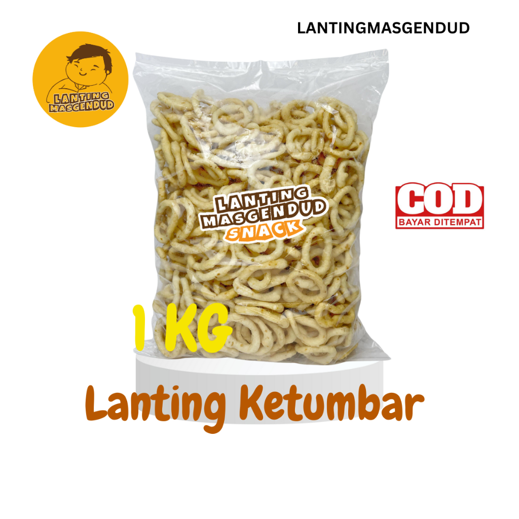 Jual Lanting Tumbar - Rasa Gurih: Camilan 1kg Snacks Cemilan Asin ...