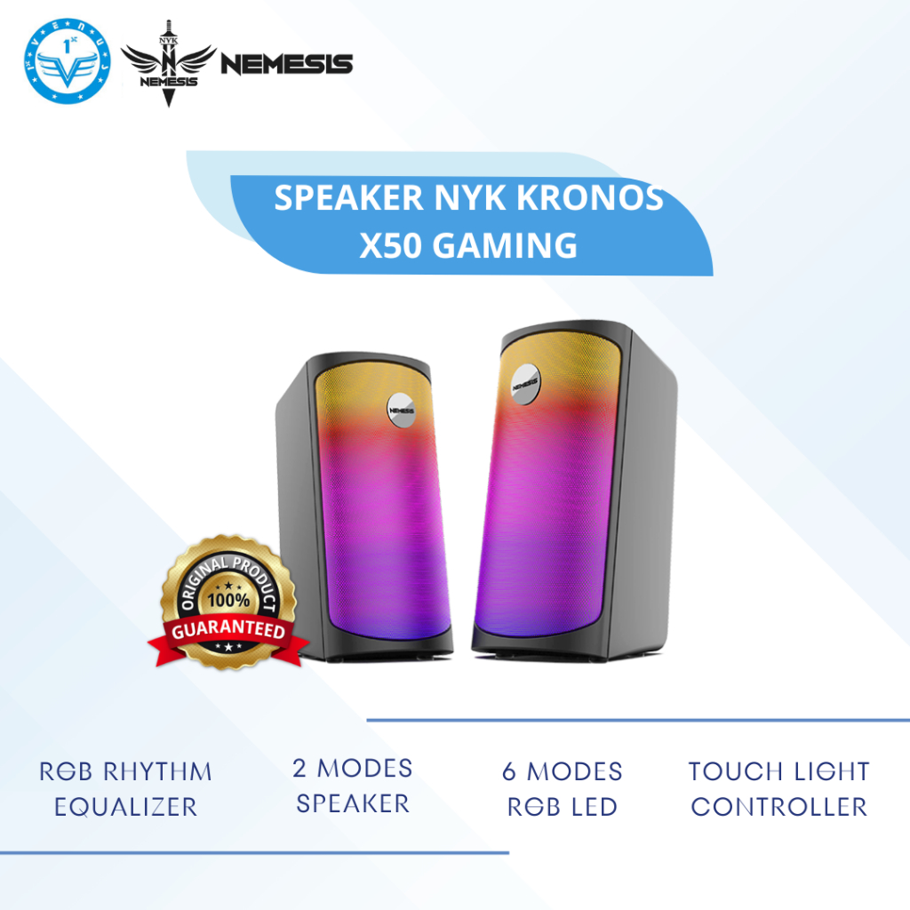 Jual Speaker Nyk Nemesis Kronos X50 Gaming RGB Rhythm Equalizer / SPK08 ...
