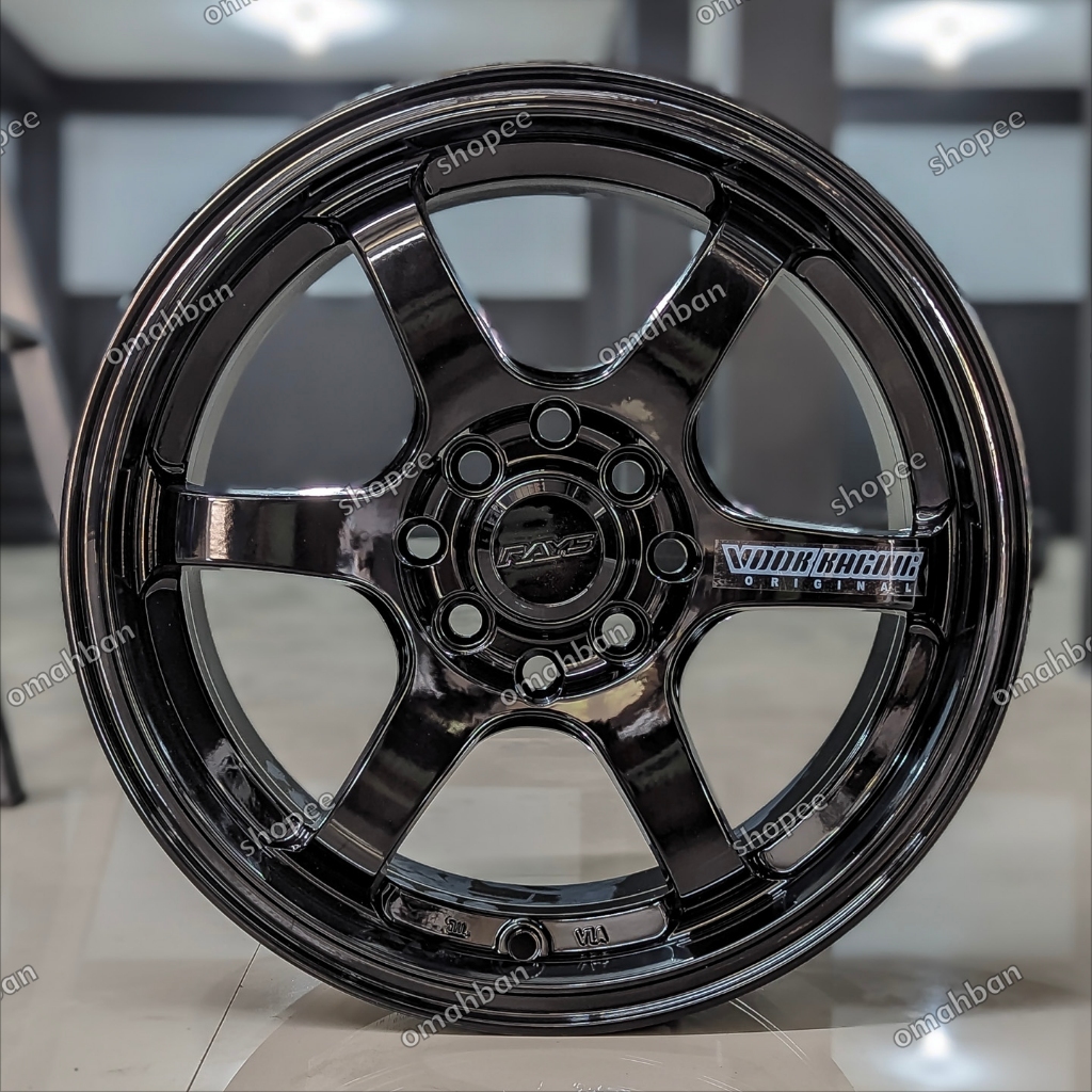 Jual Velg Mobil RAYS TE37 R15 PCD 4x100 / 4x114. Glossy Black | Shopee ...