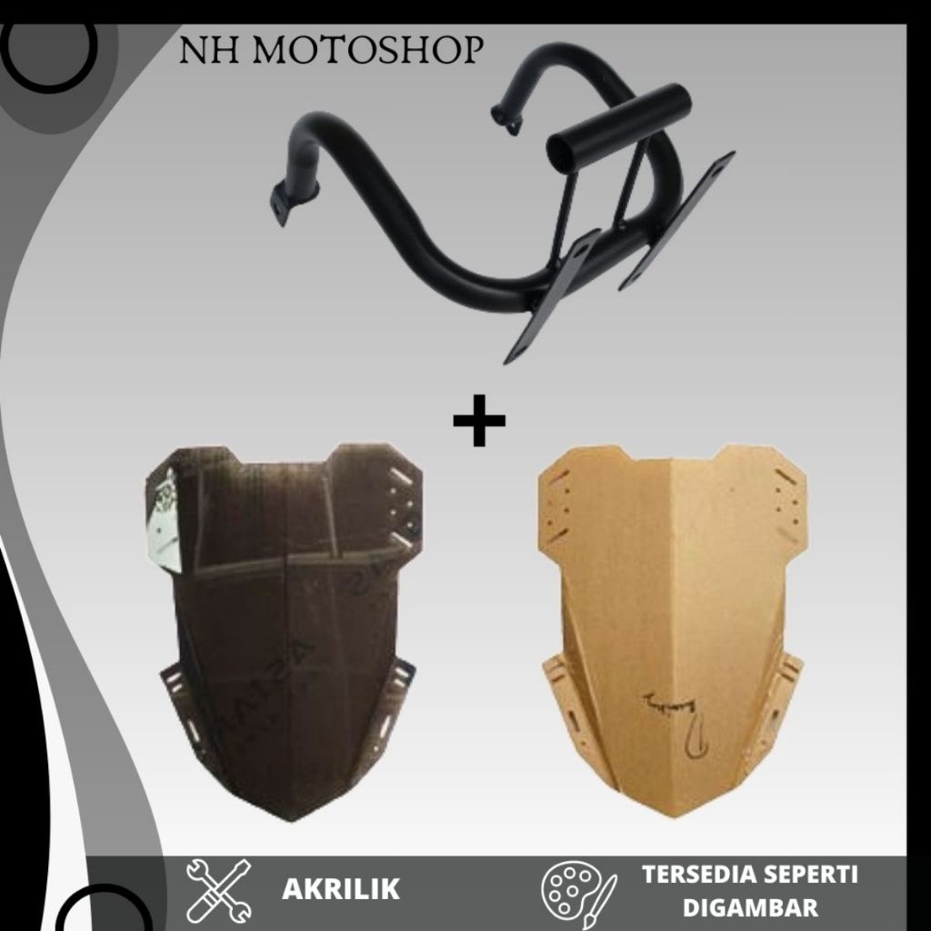 Jual PAKET BRACKET VISOR BREKET VISOR PLUS VISOR WINDSHIELD BYSON KARBU ...