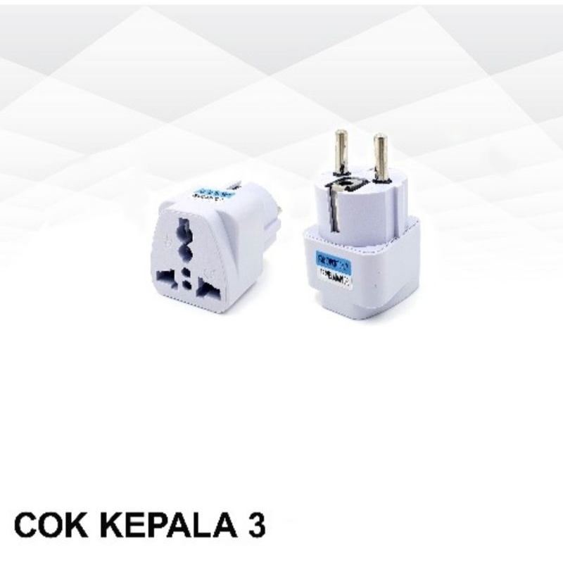 Jual Stop Kontak Murah / Colokan Listrik / COK KEPALA 3 / COK CABANG ...