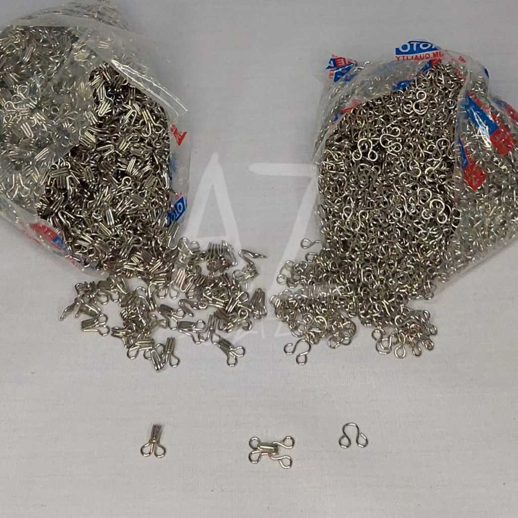 Jual Hak Bra Nikel Size 1 / Hak BH / Hak Kawat / Kait Bra Merk NEMOTO ...