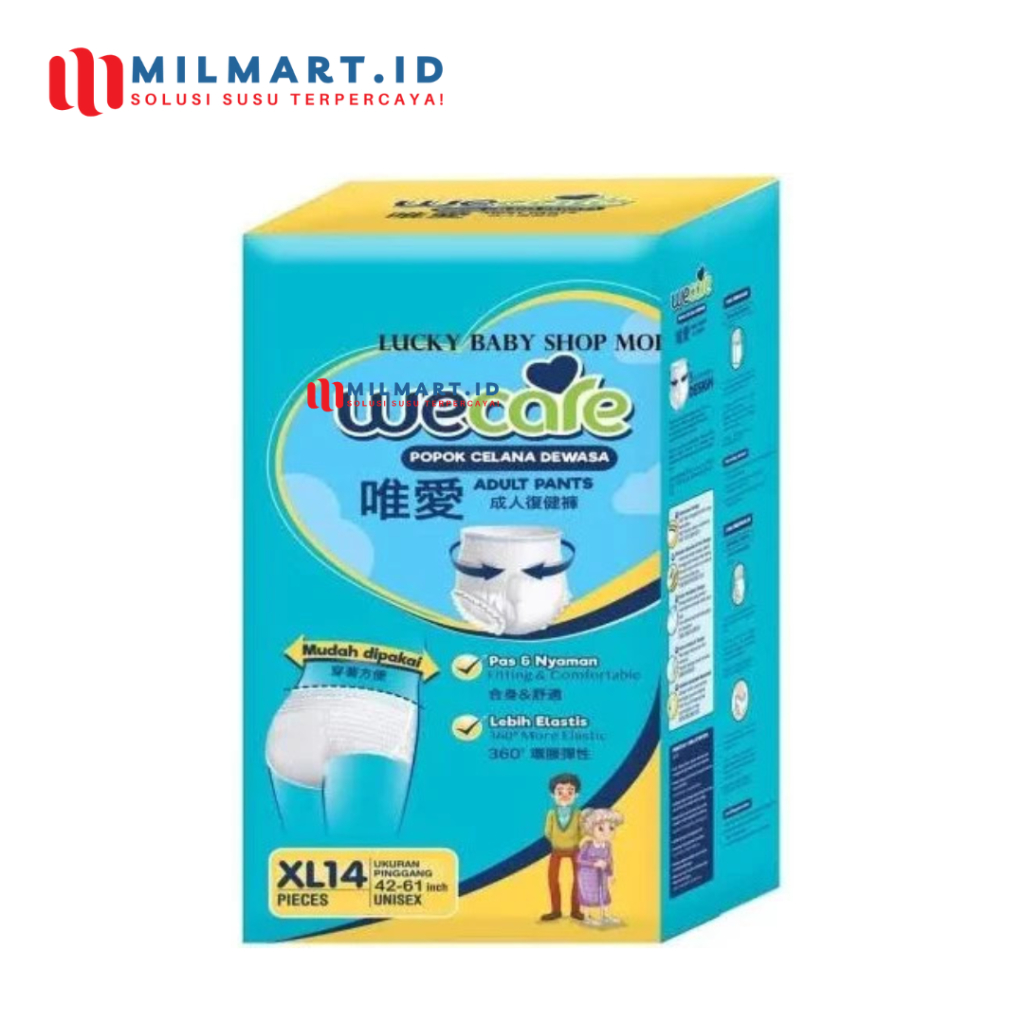 Jual WE CARE ADULT PANTS XL 14 POPOK CELANA DEWASA WECARE ADULT DIAPERS PAMPERS DEWASA | Shopee ...