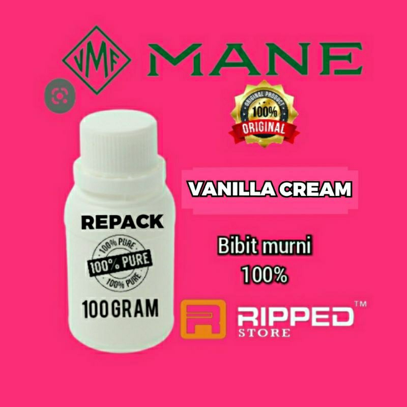 Jual (100ML) BIBIT PARFUM MURNI VANILLA CREAM BY MANE ORIGINAL | Shopee ...