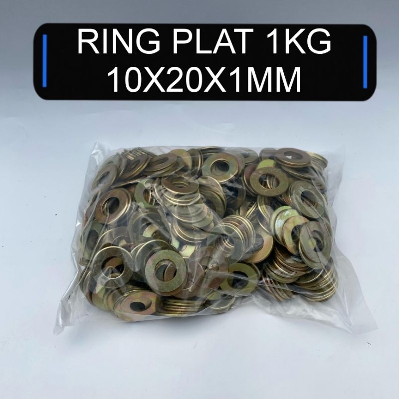 Jual RING PLAT KILOAN | 1 KG RING PLAT 10X20X1 MM | RING PLAT M10 ...