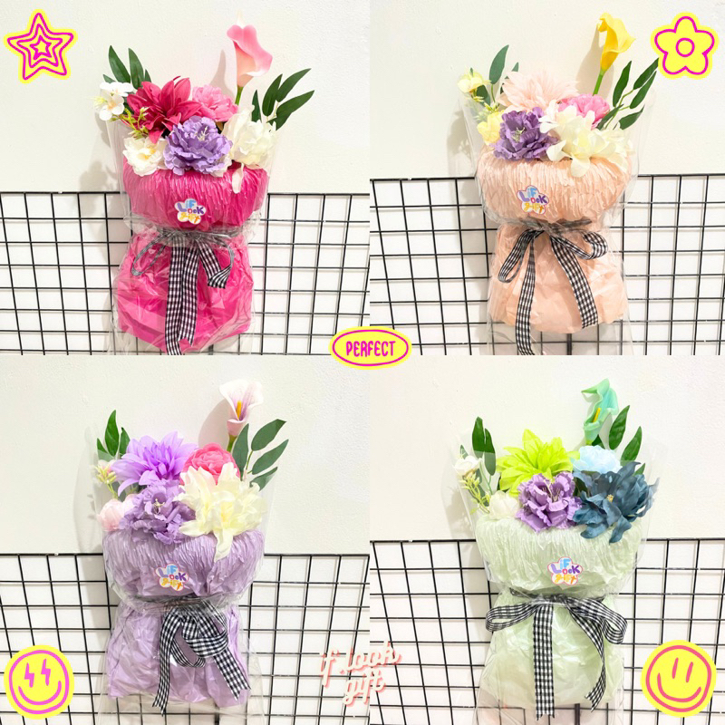 Jual Buket Wringkle Transparan Korean GEN 2 Aesthetic - Bouquet ...