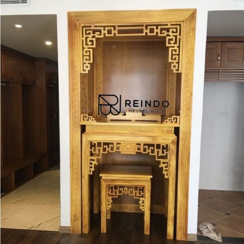 Jual meja Altar abu meja altar sembahyang kayu jati TPK 06 - RMW ...