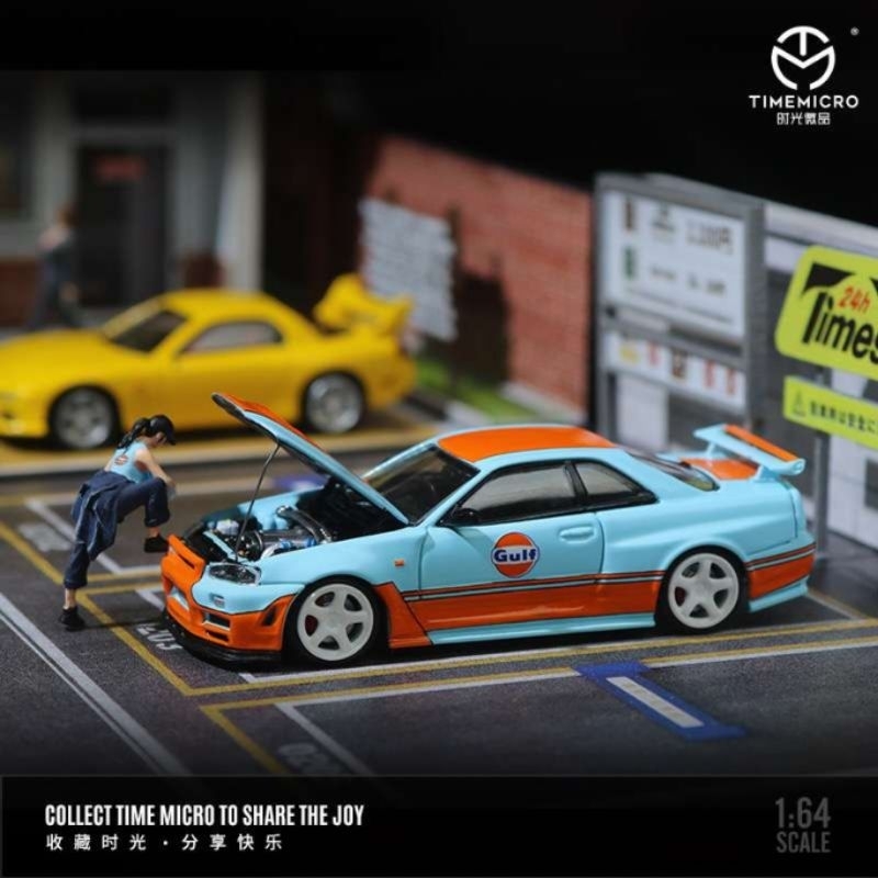 Jual Time Micro Nissan GT R34 Z Tune Gulf Open Cap Limited Edition ...