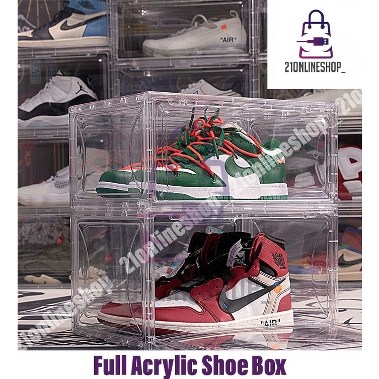 Jual 44 HARGA GROSIR Shoe Box Full Acrylic Kotak Sepatu Akrilik Box ...