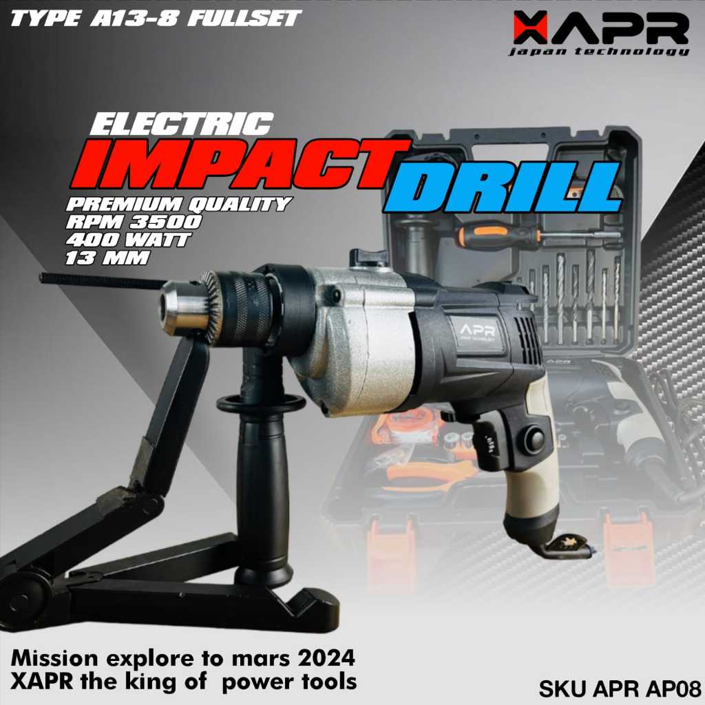 Jual MESIN BOR APR 13-8 BOR KOPER 13MM FULLSET HEAVY DUTY APO8 | Shopee ...