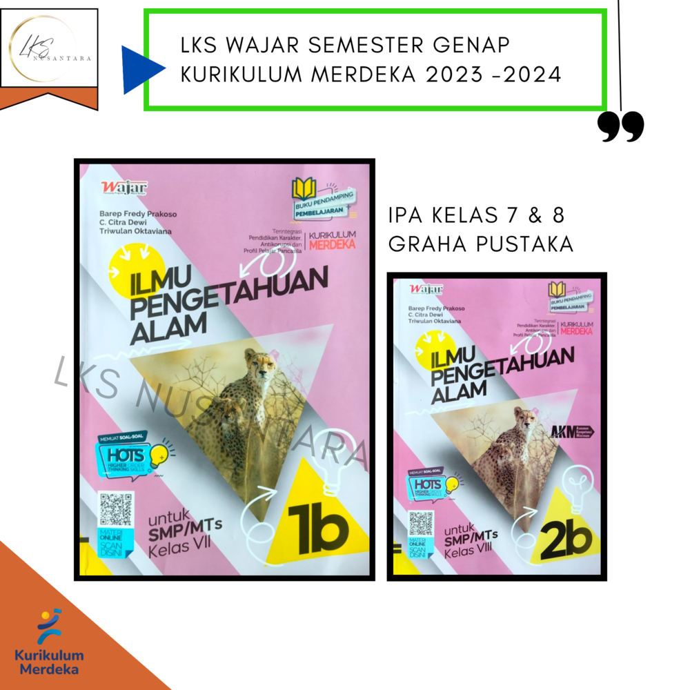 Jual LKS WAJAR MAPEL IPA KELAS 7 - 8 SEMESTER GENAP MERDEKA 2023 - 2024 ...