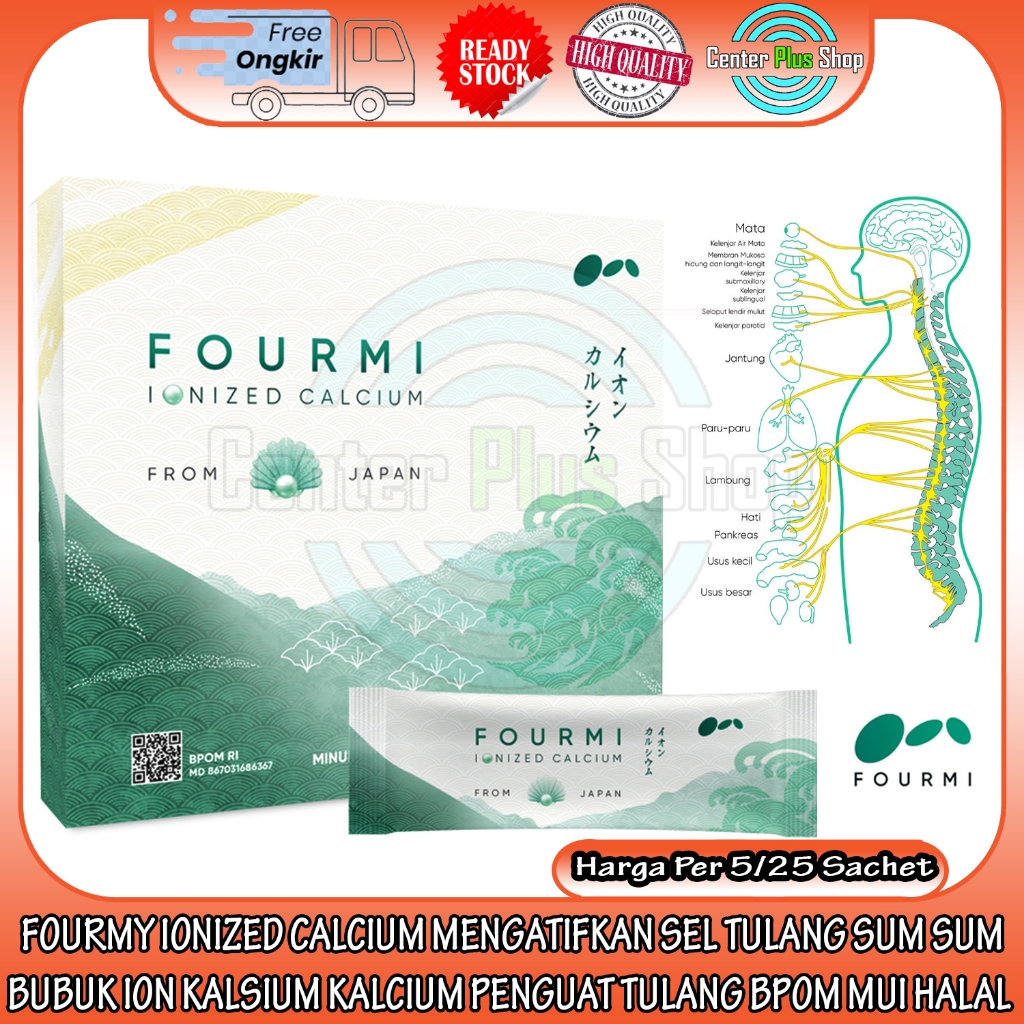 Jual FOURMY IONIZED CALCIUM MENGATIFKAN SEL TULANG SUM SUM BUBUK ION ...