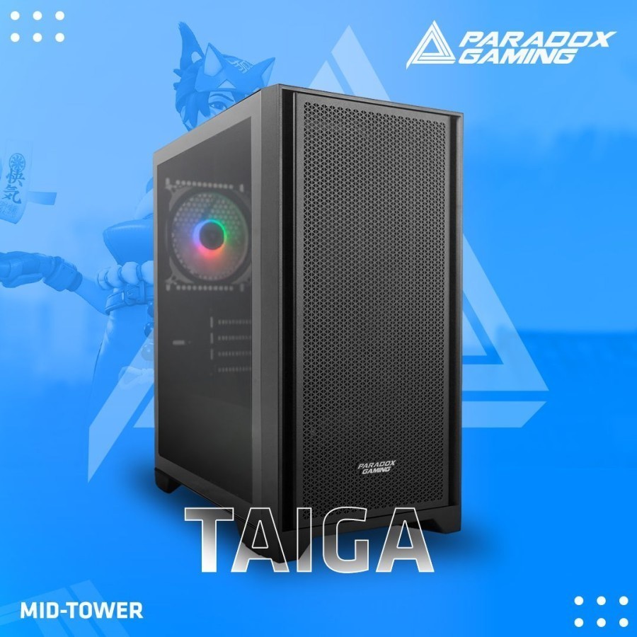 Jual CASING PARADOX GAMING TAIGA V2 FREE 1FAN ARGB - m-ATX CASE ...