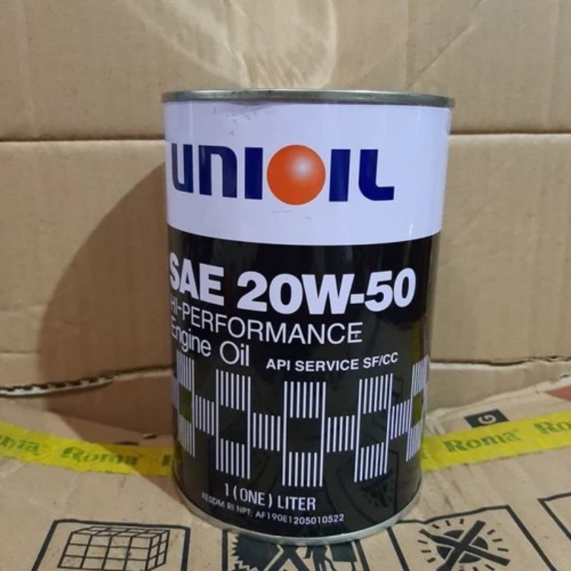 Jual Oli mesin unioil sae 20w - 50 hi-performance engine oil 1 liter ...
