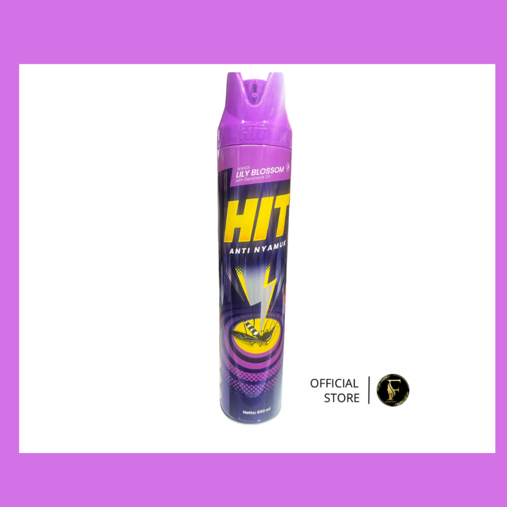 Jual hit spray lily blosom 600ml (ungu) | Shopee Indonesia