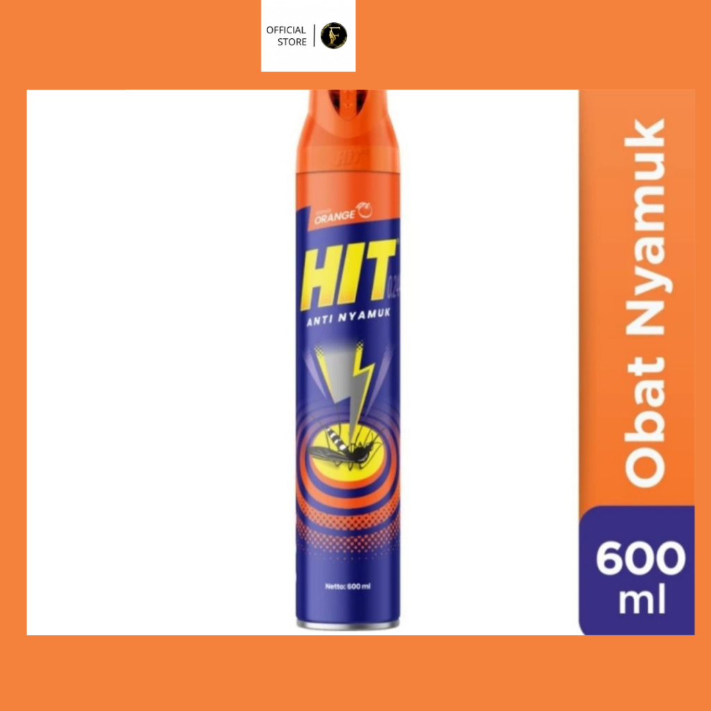 Jual hit spray aerosol 600ml warna orange | Shopee Indonesia