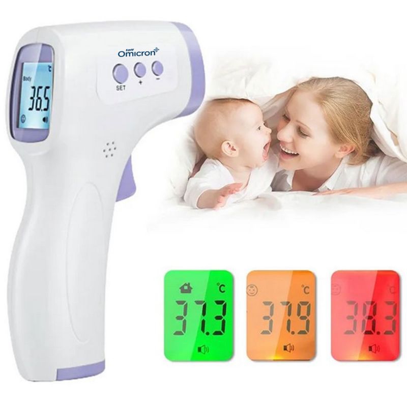 Jual TaffOmicron Thermogun Termometer Digital Akurat Thermometer Tembak Suhu Badan Infrared ...