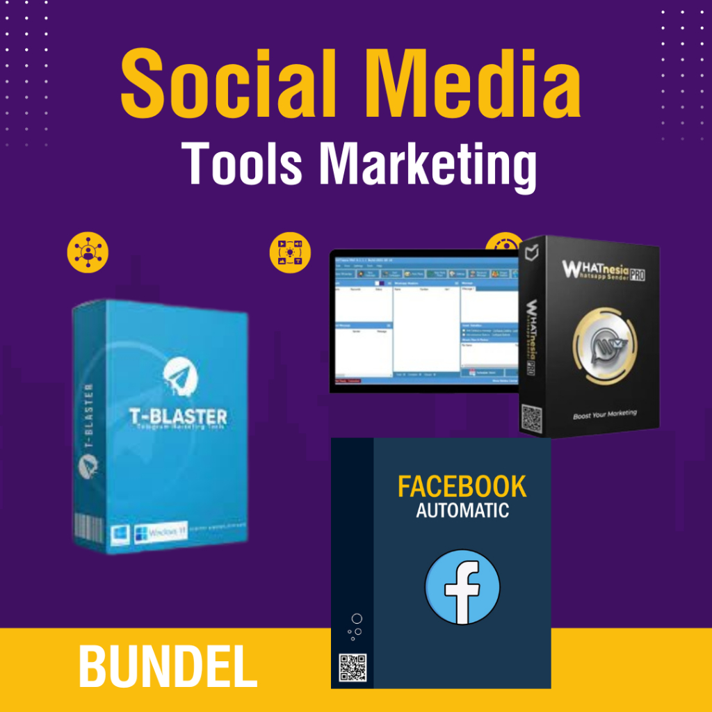 Jual BUNDEL WHATNESIA TBLASTER FBMarketing Social Media | Shopee Indonesia