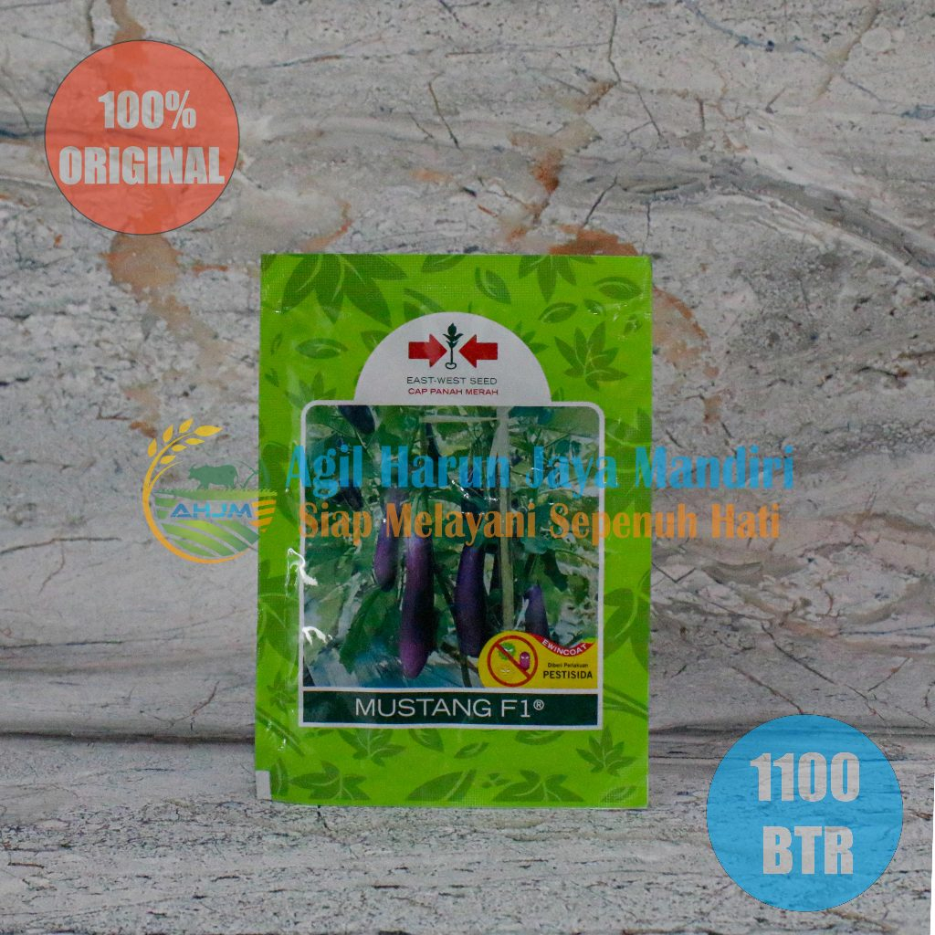 Jual Benih Bibit Terong Ungu Hibrida MUSTANG F1 1100 Butir Original Cap Panah Merah | Shopee ...