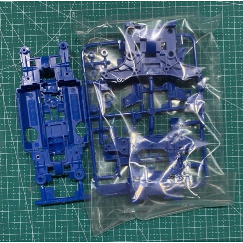 Jual Tamiya MS Pro Blue Chassis Set Loose Manta Ray Mk.II Black Special ...