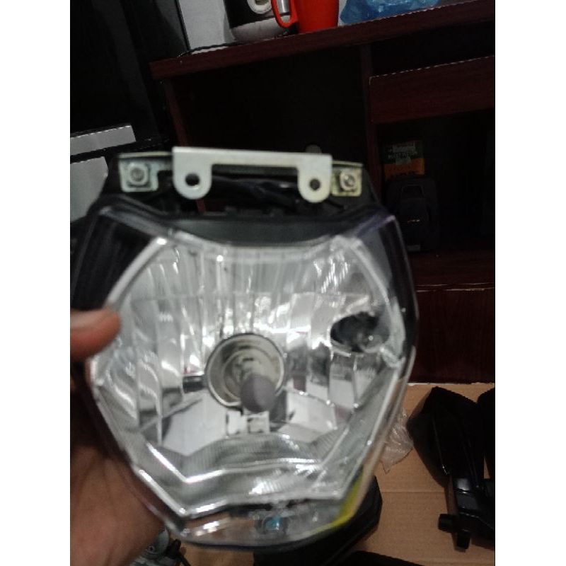 Jual Lampu depan klx bf dtracker150 hedlamp reflektor dudukan lampu ...