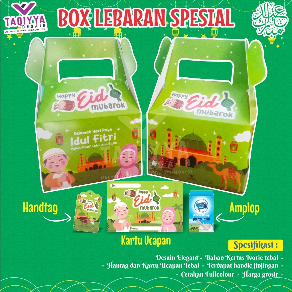 Jual Box Hampers Lebaran Hijau / Box Lebaran Elegant / Hampers Elegant ...