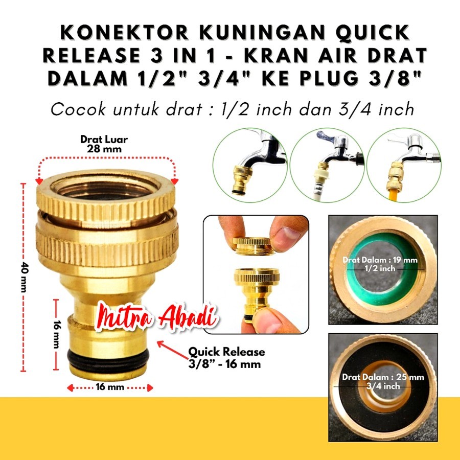 Jual Konektor Kuningan Quick Release - Plug Series | Shopee Indonesia