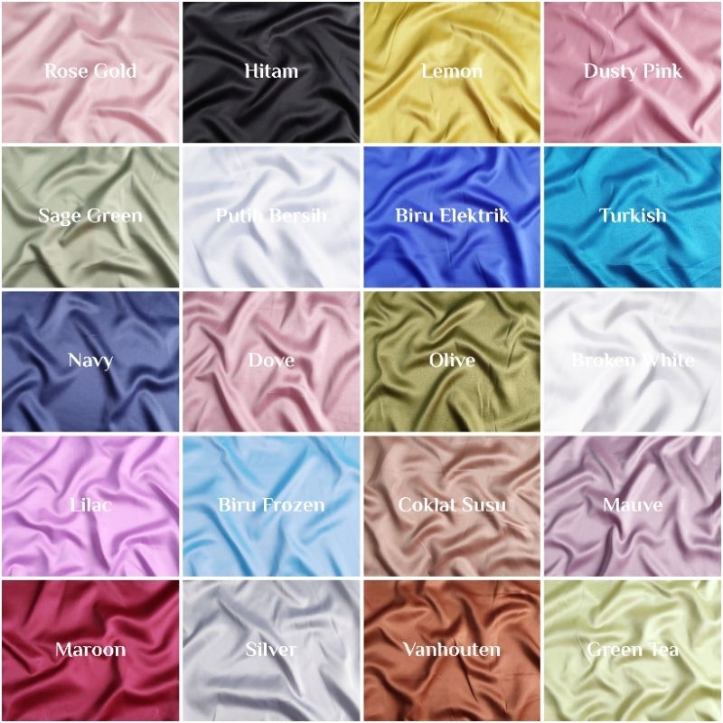 Jual Kain satin velvet premium 100% silky bahan saten velvet "Grade A ...
