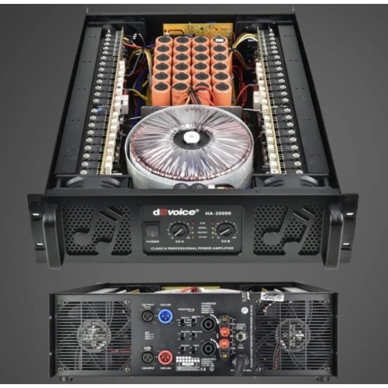 Jual Power dB Voice HA 20000 Original Amplifier dbvoice HA20000 Class H ...
