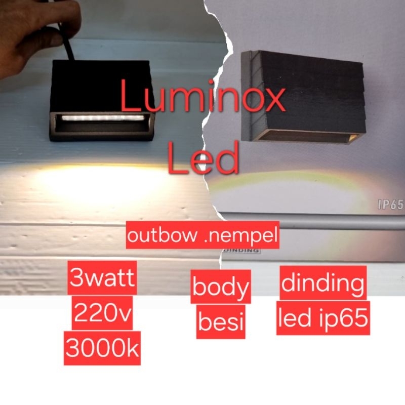 Jual lampu dinding tangga led 3watt 3 w step light 3w tanam tembok ...