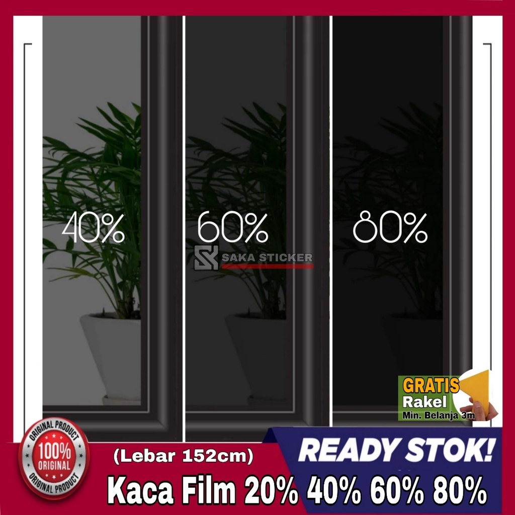 Jual Kaca Film Hitam Stiker Jendela Rumah Anti Panas UV | Shopee Indonesia