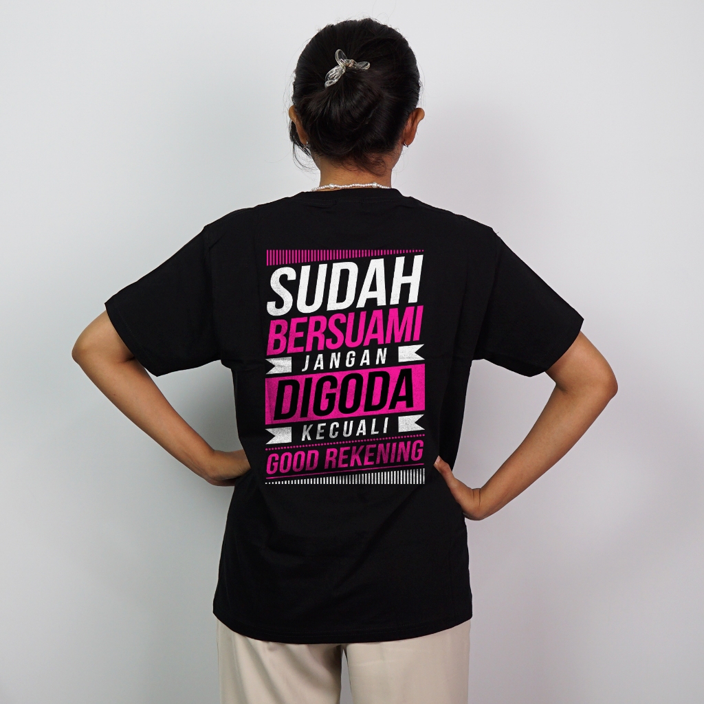 Jual Desain Kaos Keren - Kaos Kata Kata Pasangan Sudah Bersuami Bahan ...