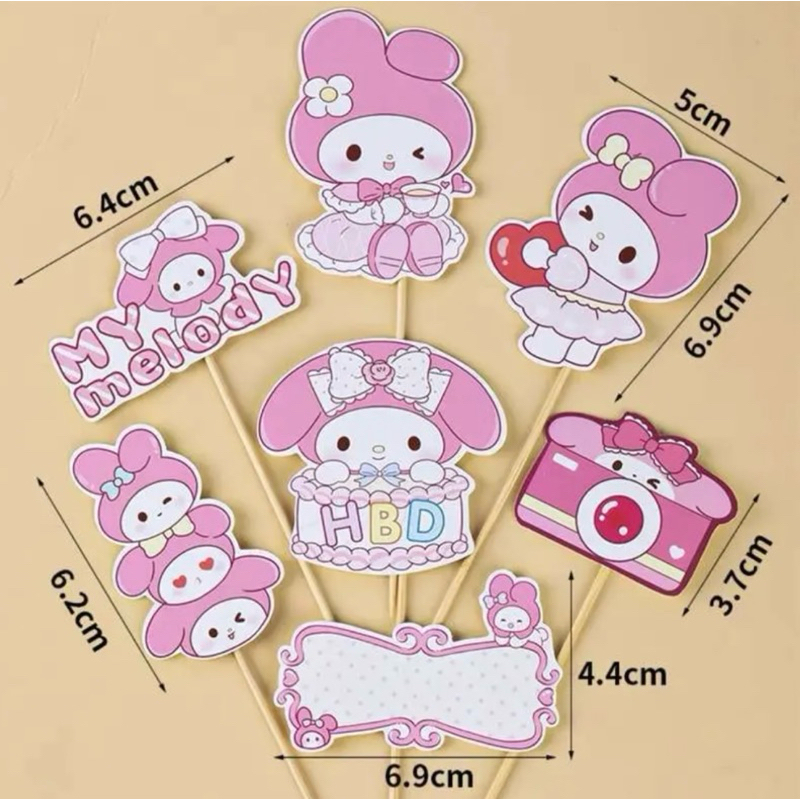 Jual TOPPER SET Ulang Tahun Happy Birthday Sanrio kuromi Lotso My ...