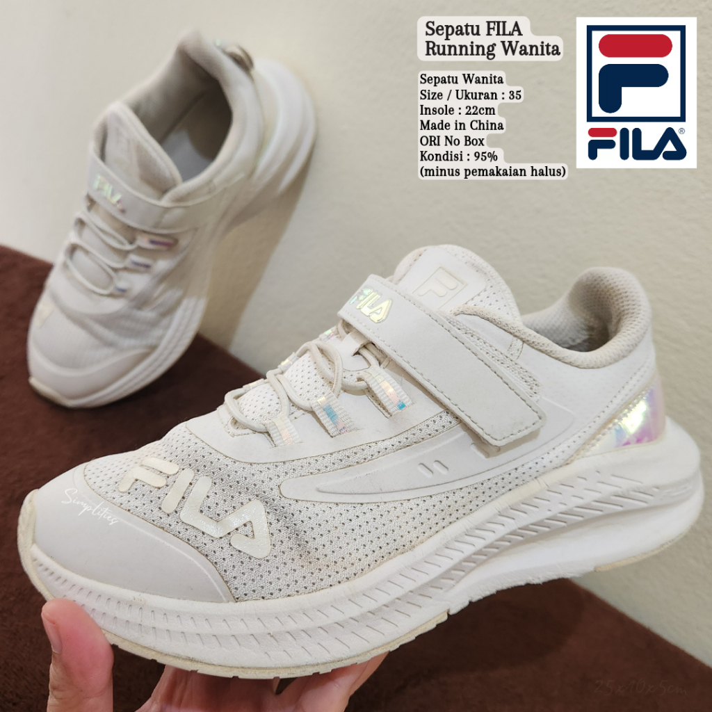 Jual Sepatu putih wanita branded sneakers original fila | Shopee Indonesia