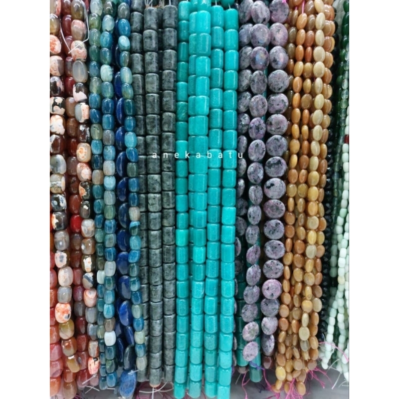 Jual Manik Batu Alam Model Tabung Ukuran 12mm | Shopee Indonesia