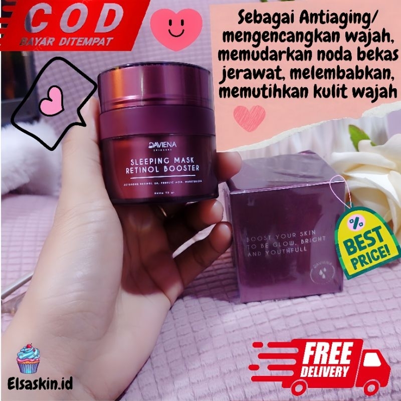 Jual SLEEPING MASK RETINOL BOOSTER DAVIENA SKINCARE | Shopee Indonesia