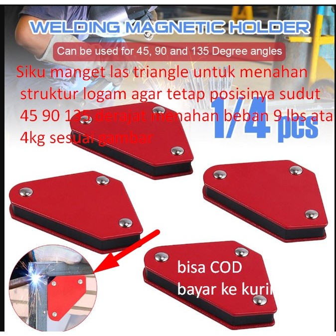 Jual Siku manget las triangle untuk menahan struktur logam agar tetap posisinya sudut 45 90 135 ...