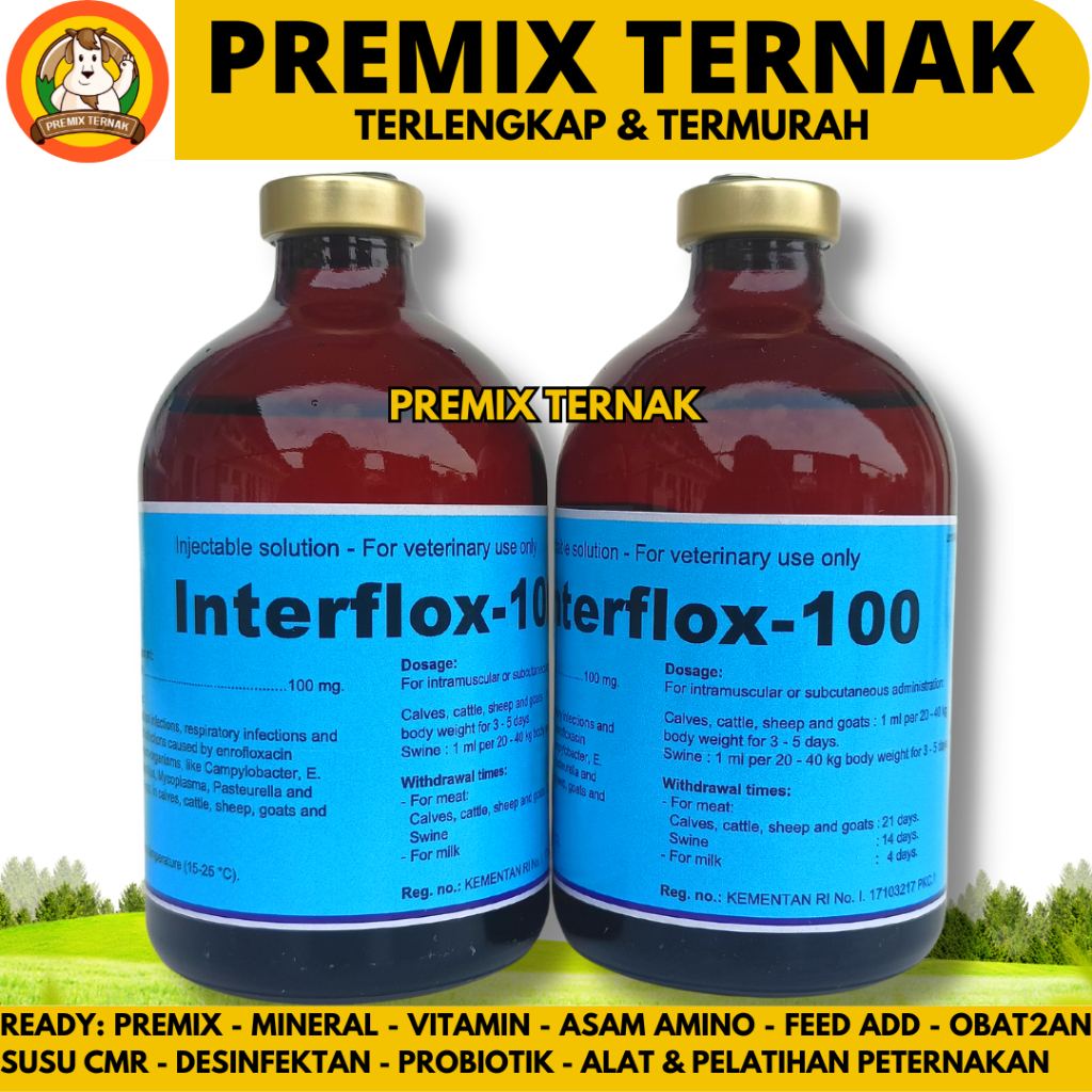 Jual INTERFLOX-100 100 ML - Obat Antibiotik Pernafasan dan Pencernaan ...