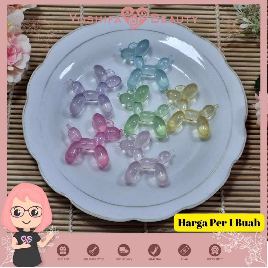 Jual Manik Charm Balon Puddle | Manik Liontin Puddle 1 Buah | Shopee ...