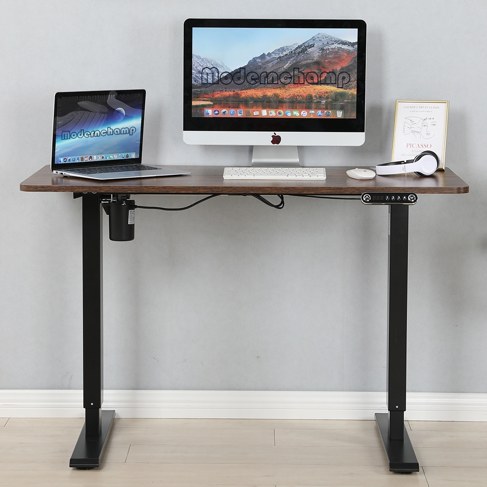 Jual 43 inches 1.1M Electric Standing Desk Single Motor Desk Height ...